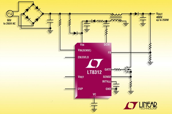 리니어, 역률보정회로 부스트 컨트롤러 ‘LT8312’ 출시 - 데이터넷