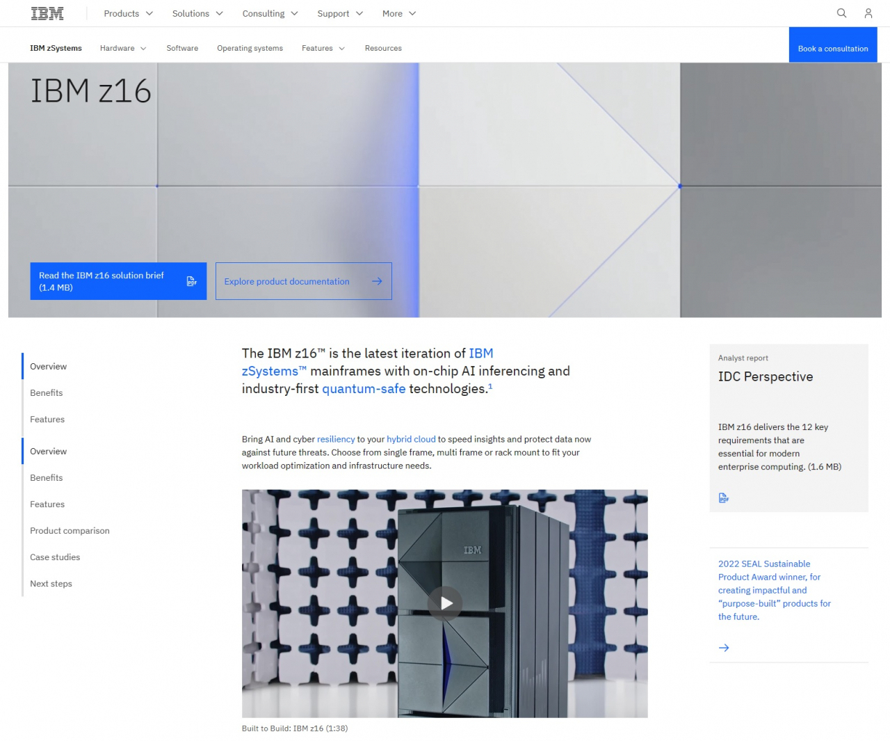 IBM, z16·리눅스원 4 단일프레임 출시…“데이터센터 유연성·지속가능성·보안 향상” - 데이터넷