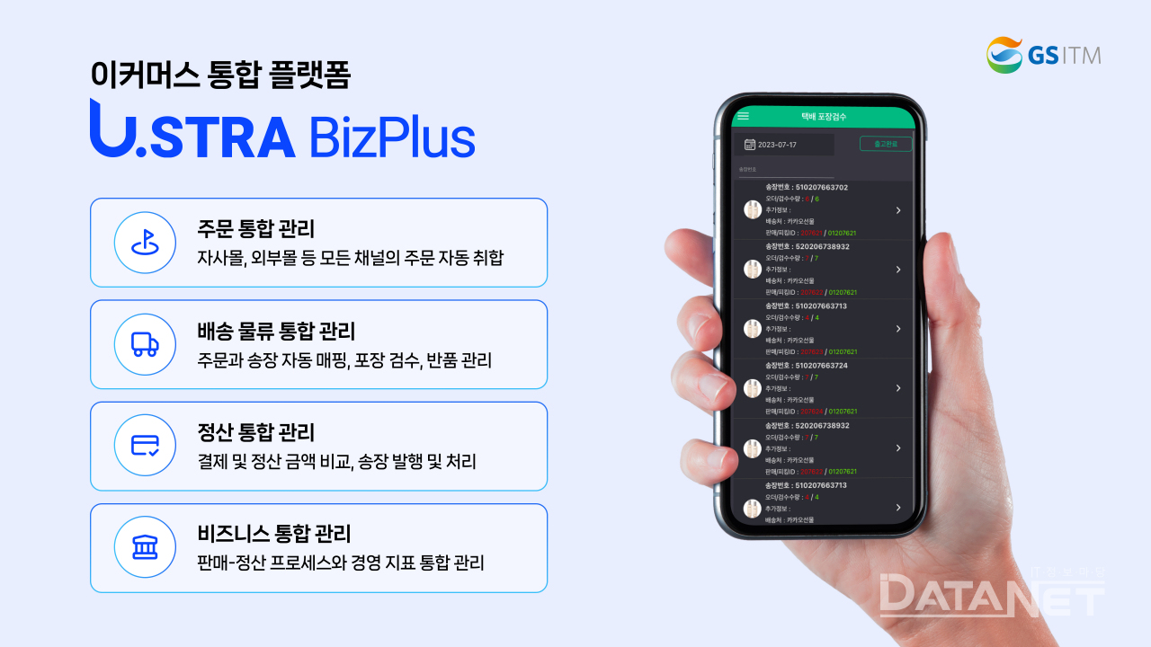 [솔루션 리뷰] GS ITM ‘유스트라 비즈플러스’ - 데이터넷